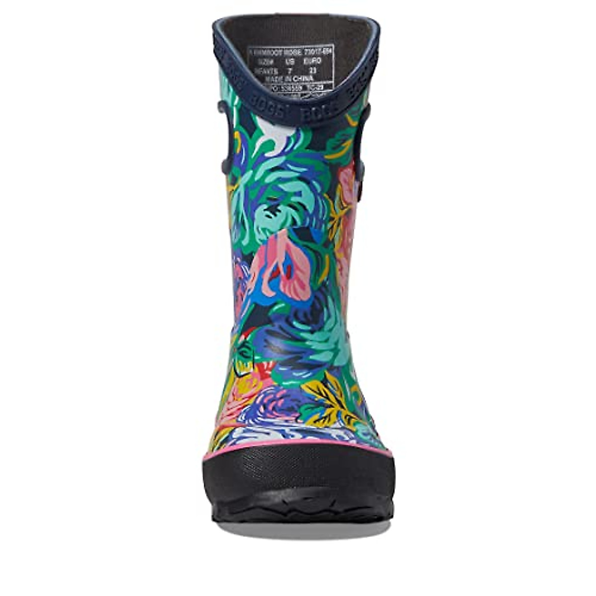 BOGS Rain Boot Garden (Toddler/Little Big Kid), Rose Multi, 4 US Unisex