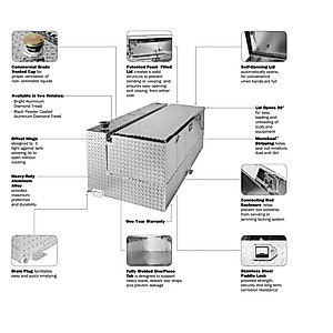 UWS TT-100-COMBO 100 Gallon Combo Aluminum Transfer Tank