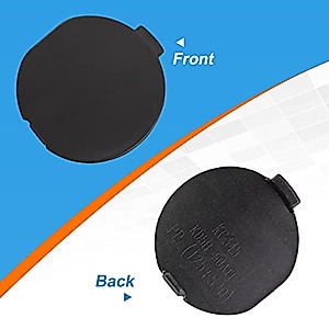 Front Bumper Tow Hook Cover Towing Eye Cap Fit for Mazda CX-5 2017 2018 2019 2020 2021 KB8A50A11 KB8A50A11BBB (Red, Left Driver Side) Xinpinsai