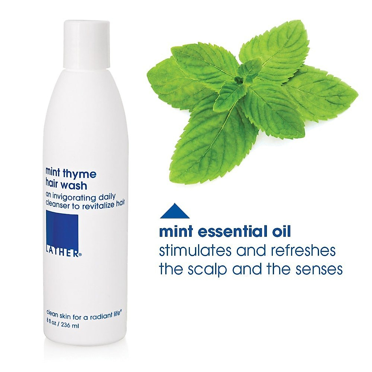 LATHER Appoint-Mint - Gentle Daily Moisturizing Shampoo, Detangler Conditioner & Leave-In Conditioning Mask Set - Sulfate-Free for All Hair Types