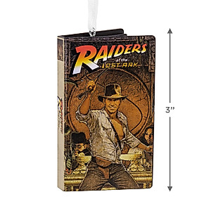 Hallmark Indiana Jones Movie Retro Video Cassette Case Plastic Christmas Ornament (0003HCM1096)