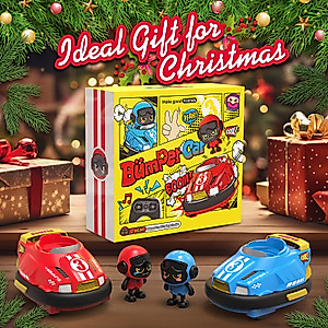 CAPTAIN CHAOWING Toddlers Remote Control Cars for Kids, Boys RC Ejecting Bumper Car, RC Battle Race Car Set of 2 Players, RC Cartoon Car Toys, Christmas Birthday Gift