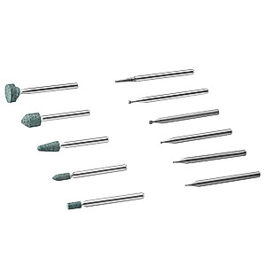 Dremel 729-01 Carving & Engraving Rotary Tool Accessories Kit, 11-Piece Assorted Set - Perfect for Use On Wood, Metal, and Glass