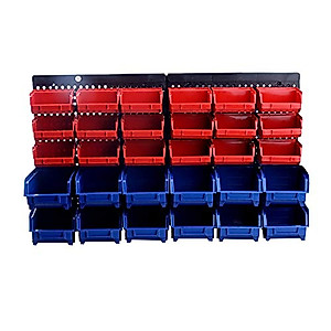 STEEL CORE 42703 30 Bin Wall Mount Parts Rack