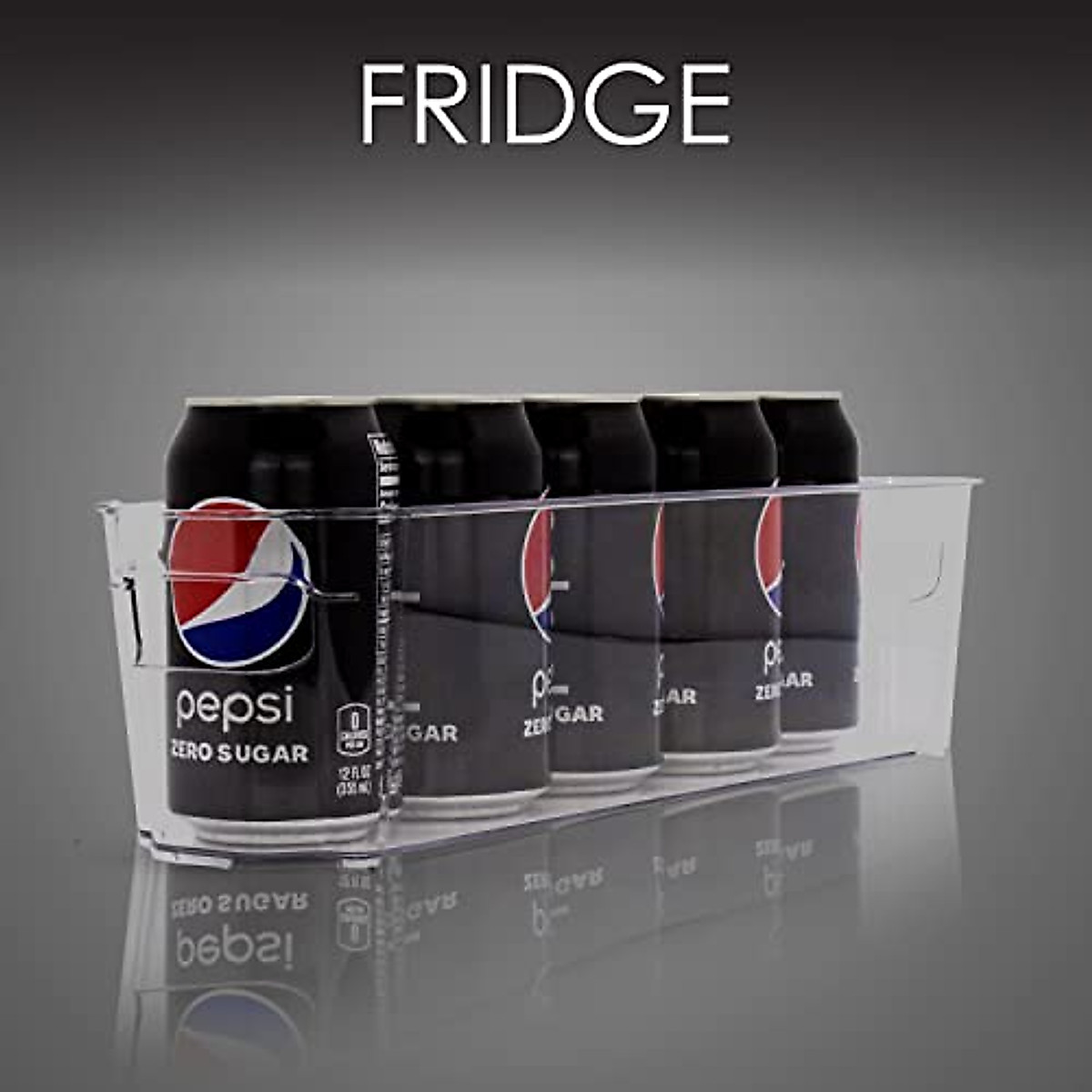 Brookstone, Long & Narrow Clear Plastic Storage Bin, Closet and Accessories Organizer, Kitchen/Pantry/Refrigerator & Freezer Food Container, Under Sink Cleaning Supplies Basket [BPA Free]