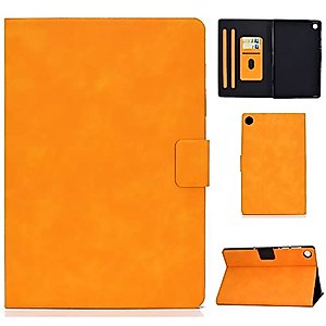 Tablet PC Case Leather Case Compatible with Samsung Galaxy Tab A8 10.5 inch 2021 (SM-X200/X205) Tablet Case, Folio Cover Multi-Angle Viewing w Card Slot Smart Cover Auto Sleep/Wake Protective Case Tab
