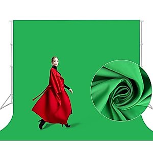 Aimosen 10x10 FT Green Screen Backdrop for Photography, Large Green Background for Zoom Meeting, High Density Chromakey Green Backdrop Curtain for Video Photoshoot Studio Gaming YouTube Conference
