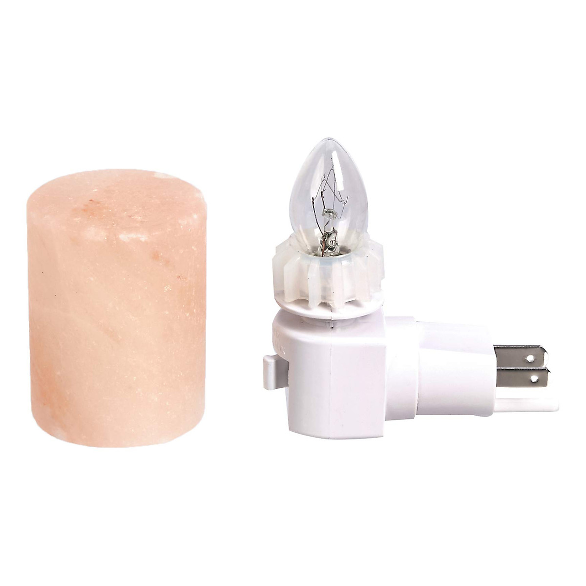 Amazon Basics Natural Himalayan Salt Plug-in Night Light - Cylinder Shape