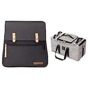 Petunia Pickle Bottom Meta Backpack & Inter-Mix Deluxe Kit Bundle | Diaper Bag Backpack for Parents | Stylish Bag and Organizer | Comfortable, Spacious, and Sleek Backpack for On the Go Moms