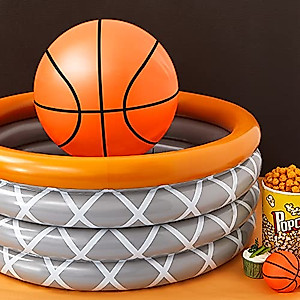 Honoson 1 Pcs Inflatable Cooler Inflatable Basketball Drink Cooler Inflatable Cooler for Parties Supplies Basketball Sports Themed Parties