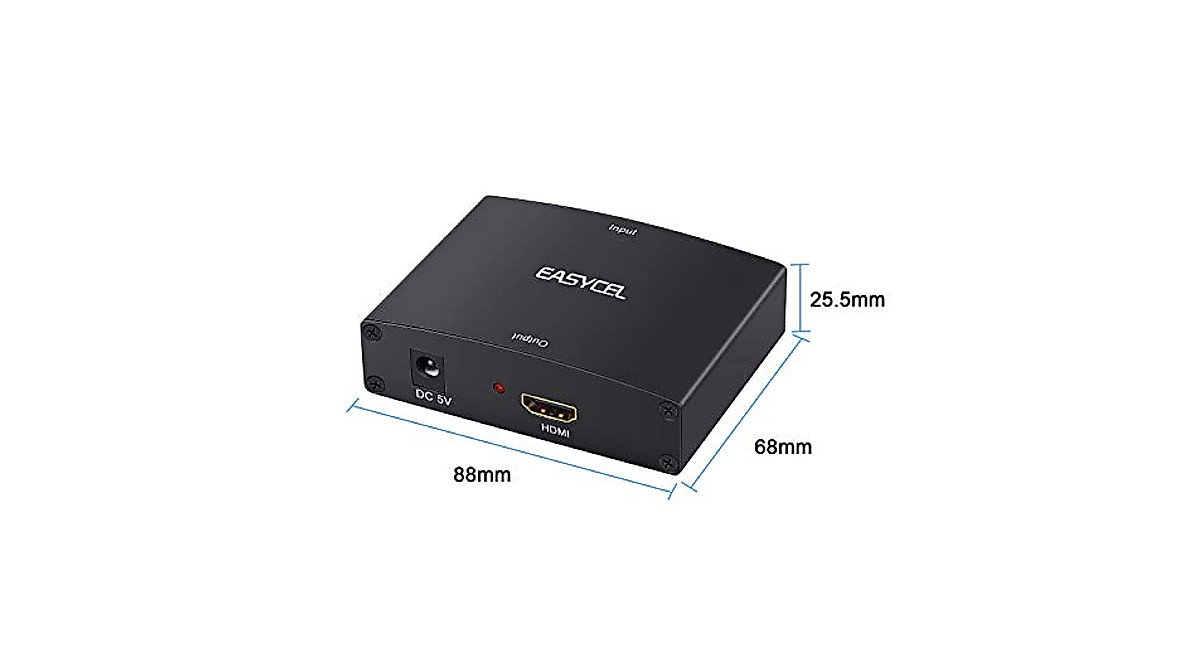 EASYCEL Component to HDMI Converter 1080P + 1.2M Cable