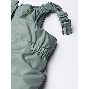 OshKosh B'Gosh baby girls Ski Jacket and Snowbib Outfit Set Snowsuit, Sage/Pink, 12 Months US