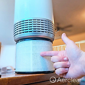 Clarifion AerClear Air Purifier Replacement Filter - Triple Filtration (Pre-Filter, HEPA Filter and Activated Charcoal Filter)
