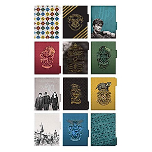 Paper House Productions Harry Potter 12 Month Undated 9.5" Planner with Month and Event Flag Stickers - Hogwarts at Night