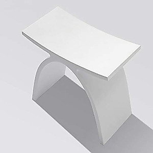WYDZ Bathroom Seat Bench Matt Solid Sauna Stool Curved Shower Enclosure Chair Leisure Bathroom Stool