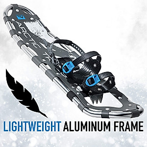 Franklin Sports Snowshoes for Men and Women - Lightweight Aluminum Snowshoes for Adults - Easy to Use Adjustable Snowshoes - Carry Bag Included - 36"