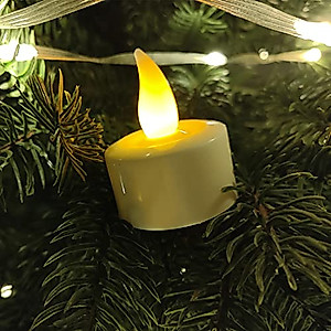 FireflyStar LED Candles Rechargeable Battery Powered Candles Tealight Candles 12 Pack with Charging Dock Tealight Cup