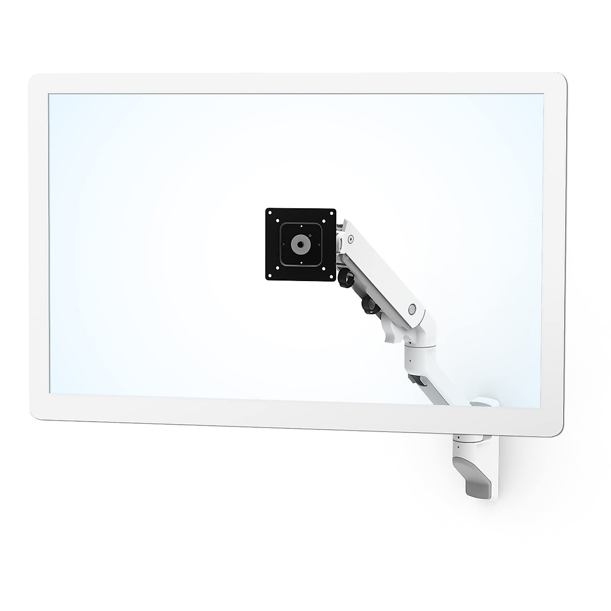 Ergotron – HX Single Ultrawide Monitor Arm, VESA Wall Mount – for Monitors Up to 49 Inches, 20 to 42 lbs, Less Than 8 Inch Display Depth – Standard Pivot, White