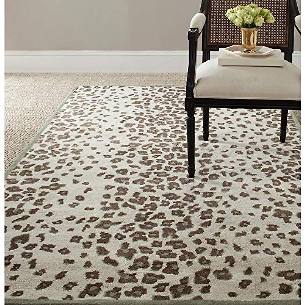 MARTHA STEWART by SAFAVIEH Collection 2'6" x 4'3" Grassland Green MSR3621A Handmade Kalahari Wool & Viscose Accent Rug