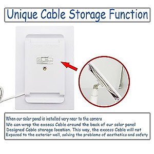 Ring Camera Solar Panel, Solar Battery Charger Compatible with Ring Spotlight Cam Plus/Pro (Battery)&Ring Stick Up Cam Battery and All Type C/ DC3.5 Plug Cameras, 6V 4 W Fast Charging (1Pack)