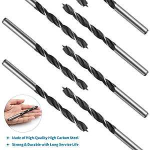 Bivethoi 5pcs 7mm Drill Bit Brad Point Drill Bits for Woodworking, Wood Drill Bits High Carbon Steel Drilling Tool, Metric Drill Bits for Softwood Hardwood Plywood Acrylic Plastic