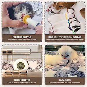 HKDQ Puppy Incubator with Heating - Puppy Incubator,Incubator for Newborn Puppies and Kittens,Kitten Incubator,Incubator for Puppies with Puppy Bed Mat (55L)