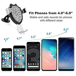 Dalmatians Dog Print Car Phone Holder Mount Universal Cellphone Vent Clamp for Dashboard Windshield Stand