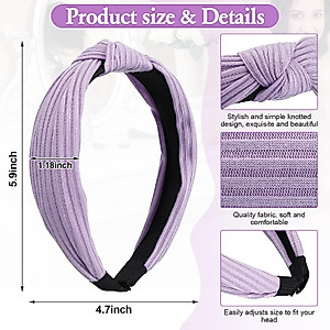 Yunlly 40 Pcs Headbands for Women Girls Knot Turban Hair Bands Set, Elastic Design, Quality Fabric Material, Stylish Women's Headbands, Multipurpose Headbands