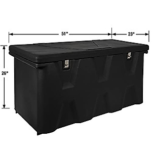 Buyers Products 1707020 Hitch-Mounted Poly Cargo Carrier , Black