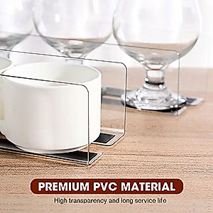 Baluue Plastic Shelf Divider, Shelf Dividers Closet, 5pcs L- Shaped Commodity Magnetic Organization Baffle for Supermarket Retail Store