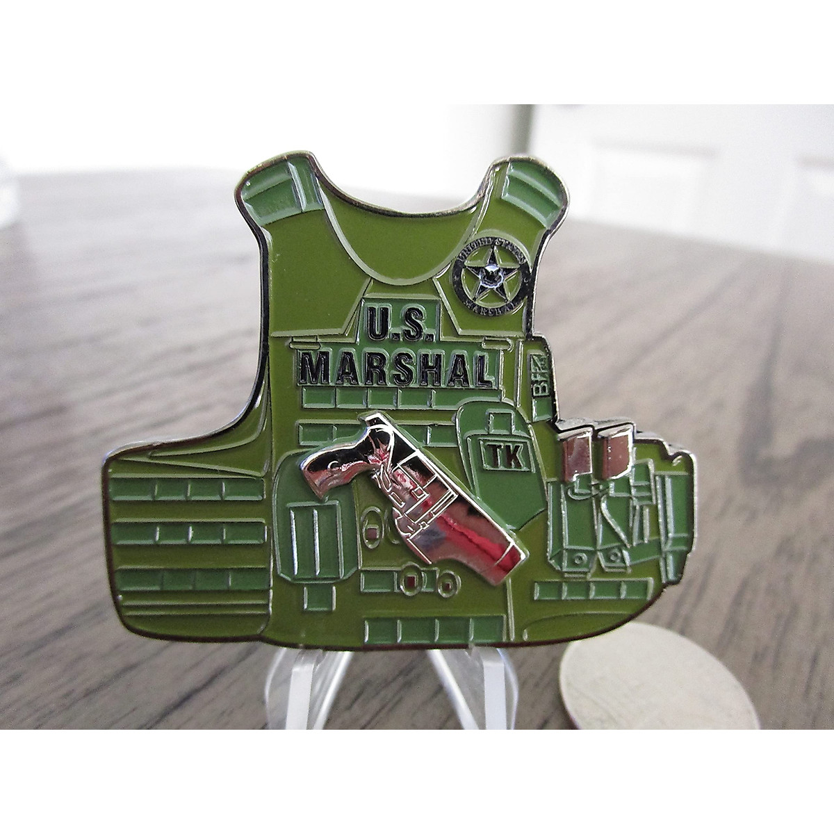 Police US Marshal New York Police Departmen Counter Terrorism Division Liason Tactical Vest Challenge Coin