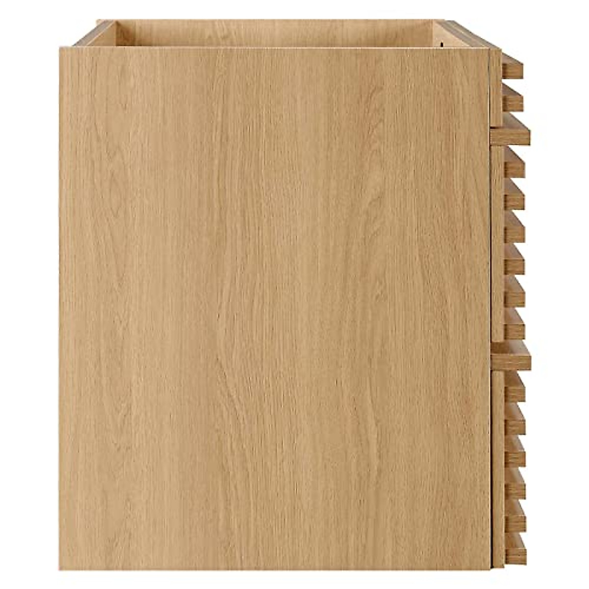 Modway Render 30" Wall-Mount Bathroom Vanity in Oak-Sink Basin Not Included, 30 Inch