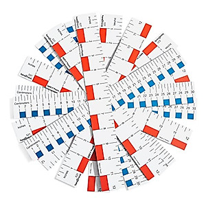 hand2mind 12 inch Flexible Safe-T Plastic Beginner Rulers, Set of 12
