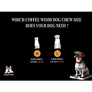 XoiAnDu Coffee Wood Dog CHEW Hemp Rope, Safe, Natural and Healthy Toys, Real Coffee Wood and Hemp, Durable Stick with Rope Toy, Long Lasting for Aggressive CHEWERS, Dog Bones, Rope for Teeth Cleaning