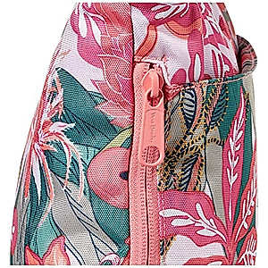 Vera Bradley Women's Recycled Lighten Up Reactive Hipster Crossbody Purse, Rain Forest Canopy Coral, One Size
