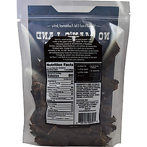No Man’s Land MILD Beef Jerky High Protein Low Calorie Low Carb Beef Snack 16oz Bag