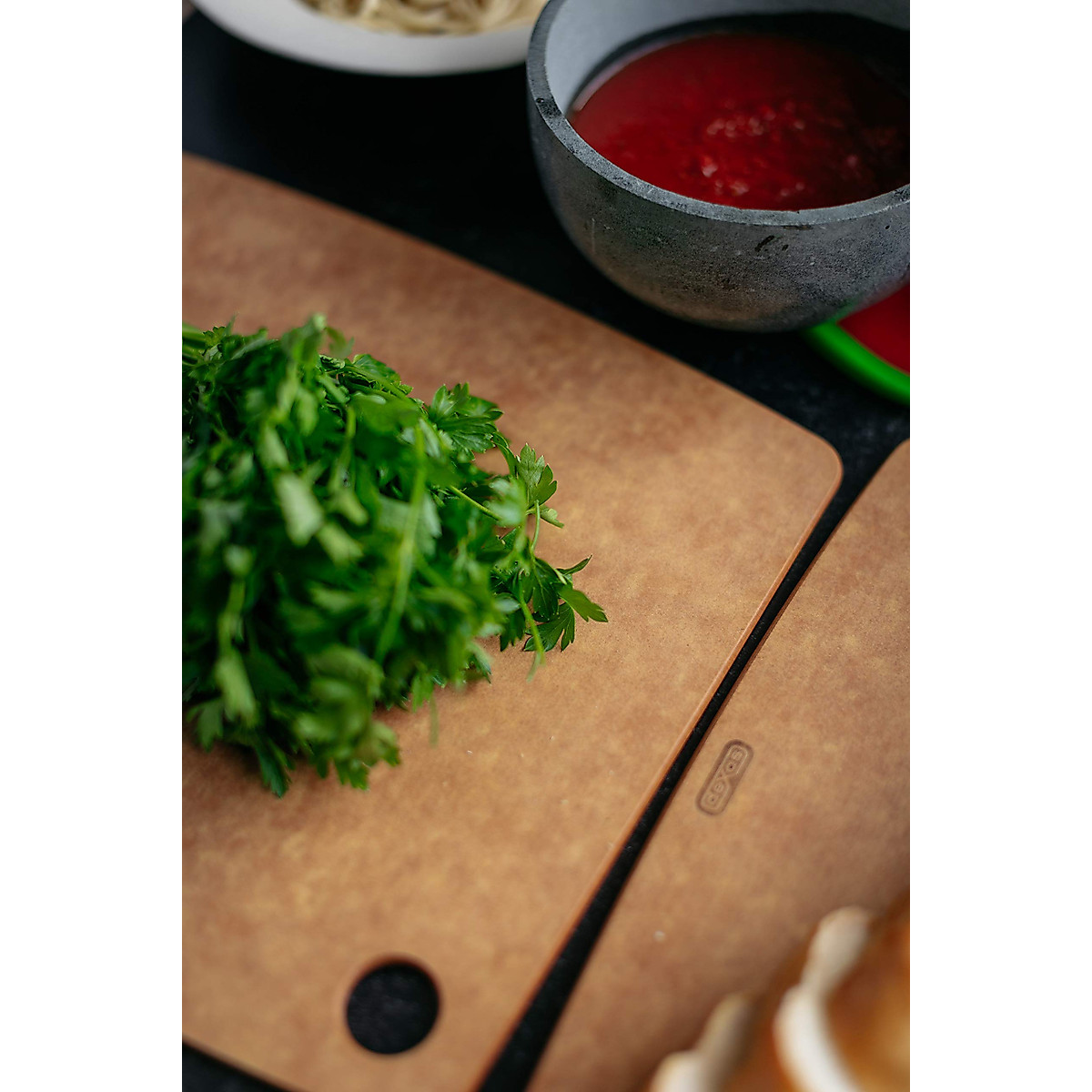 Dexas Natural Fiber Dishwasher Safe Composite Cutting Board, 14.3" x 11.2"