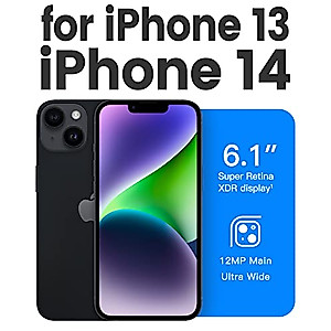 Mkeke MagSafe iPhone 13/14 Clear Case - Military Grade Protection, Slim TPU Bumper, Magnetic Shock-Absorbent Cover