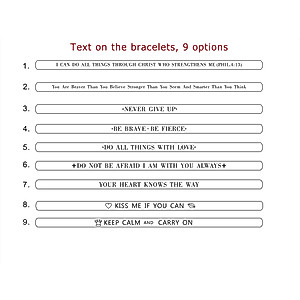 PROSTEEL Never Give Up Black Bracelet Cuff Mens Inspirational Bracelets For Women Stainless Steel Cuff Bracelet Men