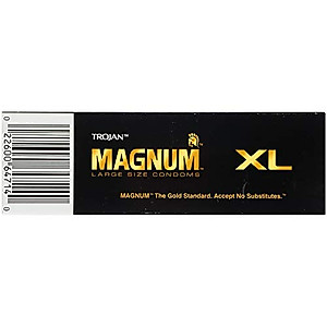 Trojan Magnum XL Large Size Lubricated Condoms - 12 Count
