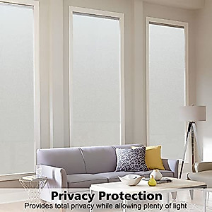 AWXD Frosted Glass Window Film,Window Privacy Film with Installation Tools, Sun Blocking Heat Control Anti Glare Window Tint,Static Cling Removable Window Sticker for Home Office (17.5" x 78.7")