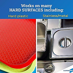 CloroxPro Anywhere Daily Disinfectant and Sanitizer, No-Rinse Food Contact Sanitizer, Refill, 128 Fluid Ounces