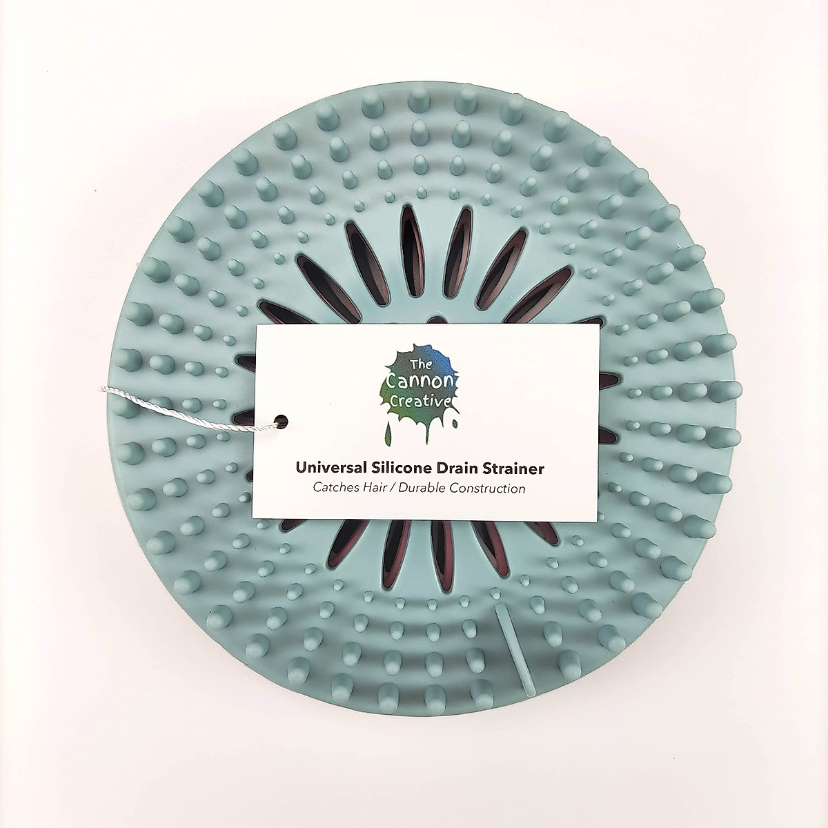 Drain Strainer Hair and Debris Catcher Set Shower and Sink Drain 4 Pack, 5.12” *5.12” *0.48”, White, Blue, Pink, Dark Gray