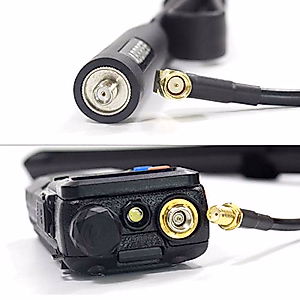 ABBREE Tactical Antenna 42.5Inch SMA-Female Dual Band 144/430Mhz Foldable Compatible with 23.6 Inch Coaxial Cable Compatible with UV-5R UV-82HP BF-F8HP GT-3TP Ham Two Way Radio