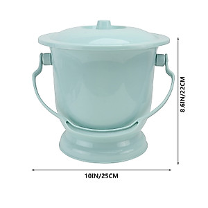 Cabilock 1pc Children's Potty Bedside Commode Chamber Bucket Bedpan Chairs for Outside Foldable Bidet Handheld Potty Seat Toilet Portable Bedpan Seat Potty Pan Plastic Men and Women Car