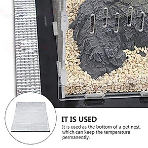 balacoo Reptile Heat Pad Pet Heating Pad Reptile Heat Pad Terrarium Heat Mat Pet Warmer Mat for Turtle Tortoise Lizard Spider Snake Terrarium Heating Pad