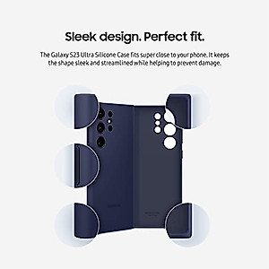 SAMSUNG Galaxy S23 Ultra Silicone Phone Case, Protective Cover w/Color Variety, Smooth Grip, Soft and Sleek Design, US Version, EF-PS918TGEGUS, Green 6.59 x 3.23 x 0.49 inches