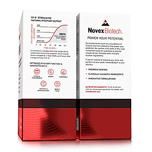 Novex Biotech GF-9 – HGH Boosting Supplement for Men - Workout Supplement for Men – Boost Growth Hormone Naturally, 120 Capsules (30-Day Supply)