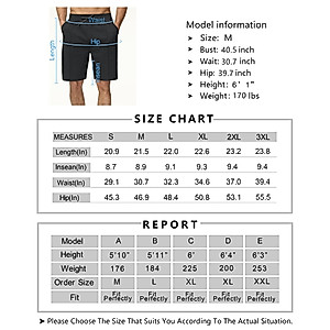 THE GYM PEOPLE Men's Workout Shorts Drawstring Athletic Loose Fit Lounge Sweat Shorts with Pockets Dark Heather Grey