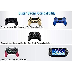 3Pack 10FT PS4 Charger Cord for Xbox One Controller,PS4 Charging Cable,Micro USB Cable for Xbox One S/X Slim Elite Controller,Playstation 4 Games,Dualshock 4 Controller Data Sync Cord